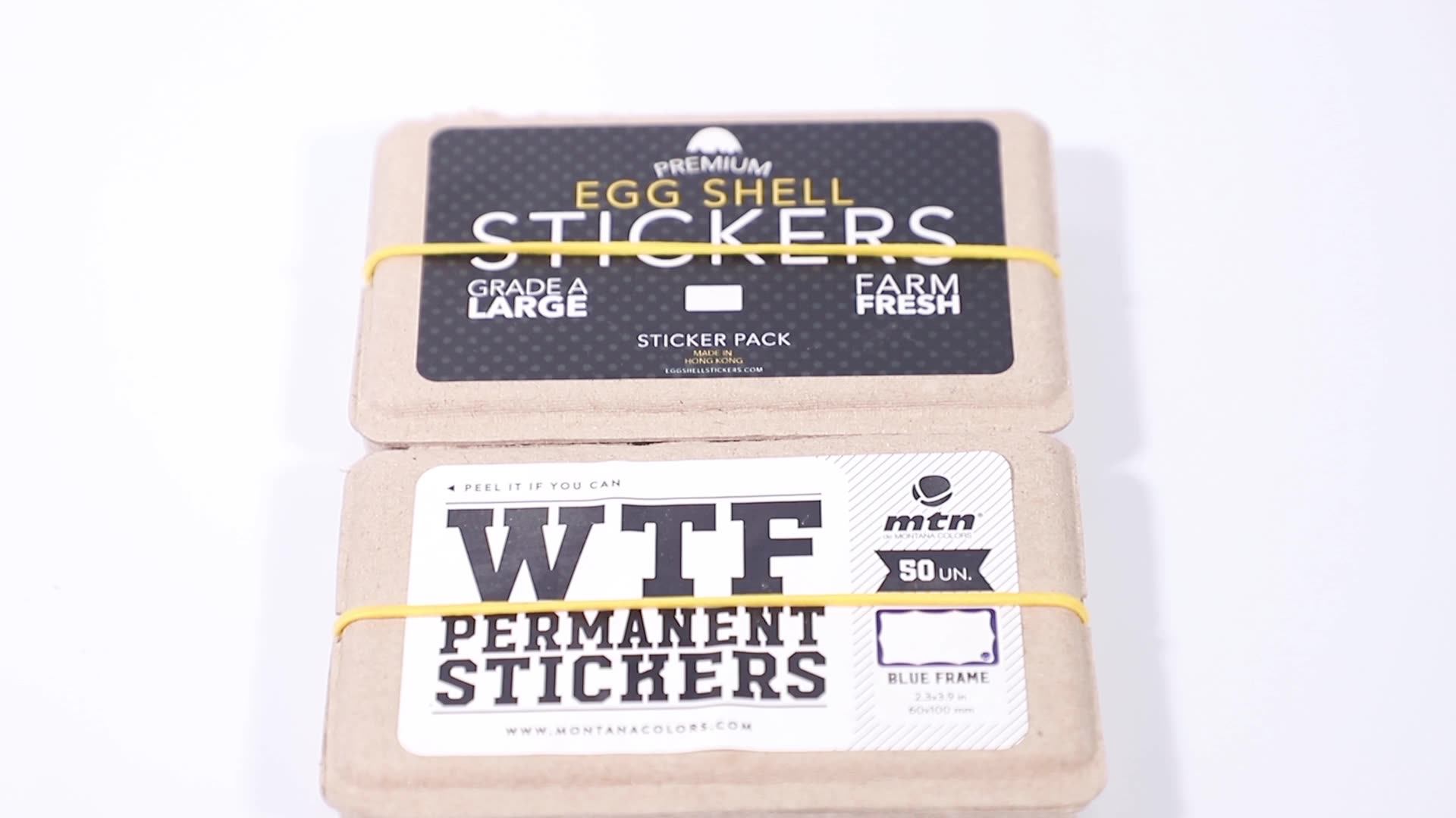 Custom Eggshell Sticker Destructible Weather Proof A4 Blank Yellow Red ...