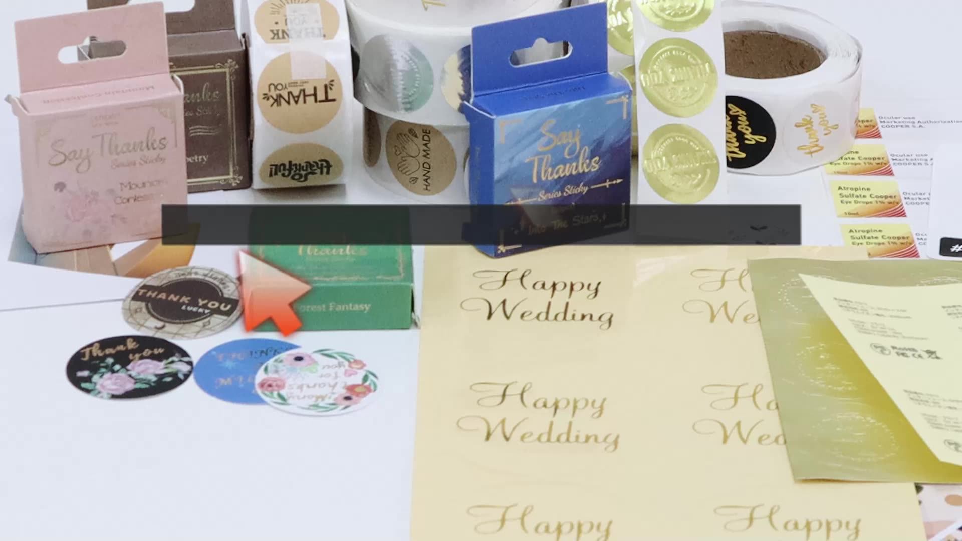 Wholesale Decal Custom Stickers Logo White Waterproof Pvc Clear Glitter ...