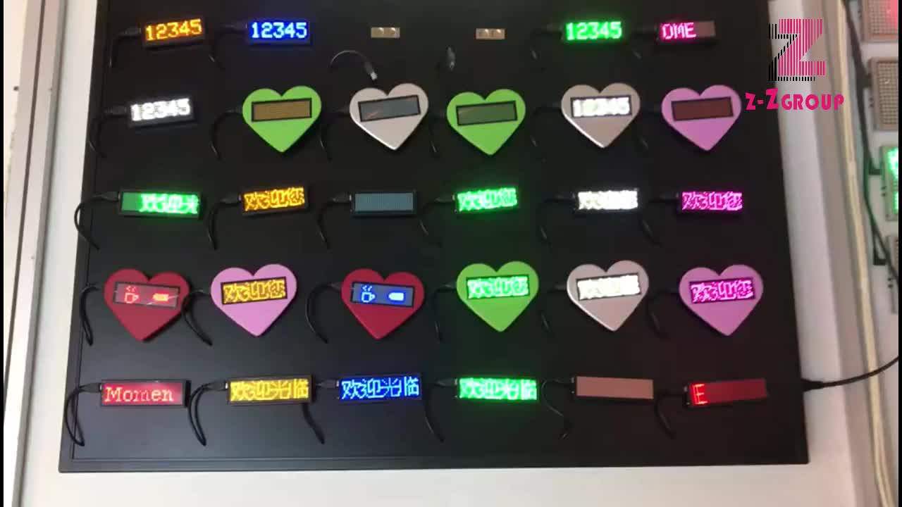 Luminous Led Name Badge Magnetic Led Name Plate Usb Pc Laptop ...