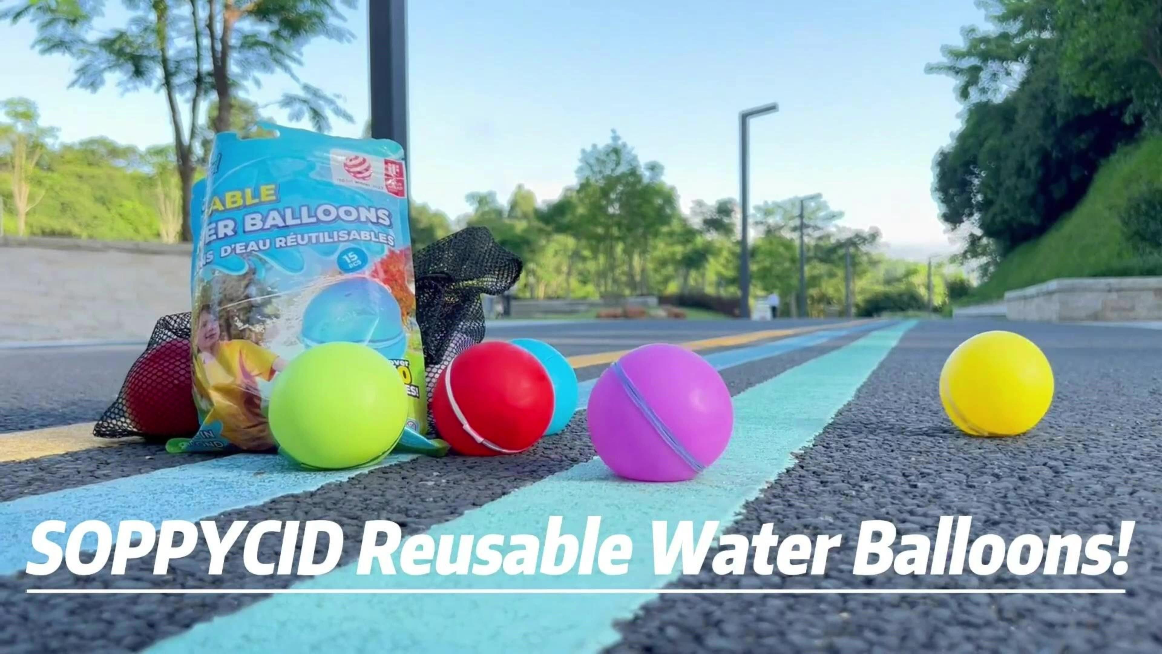 Soppycid Summer Toys Splash Ball Water Bombs Quick Fill Refillable ...