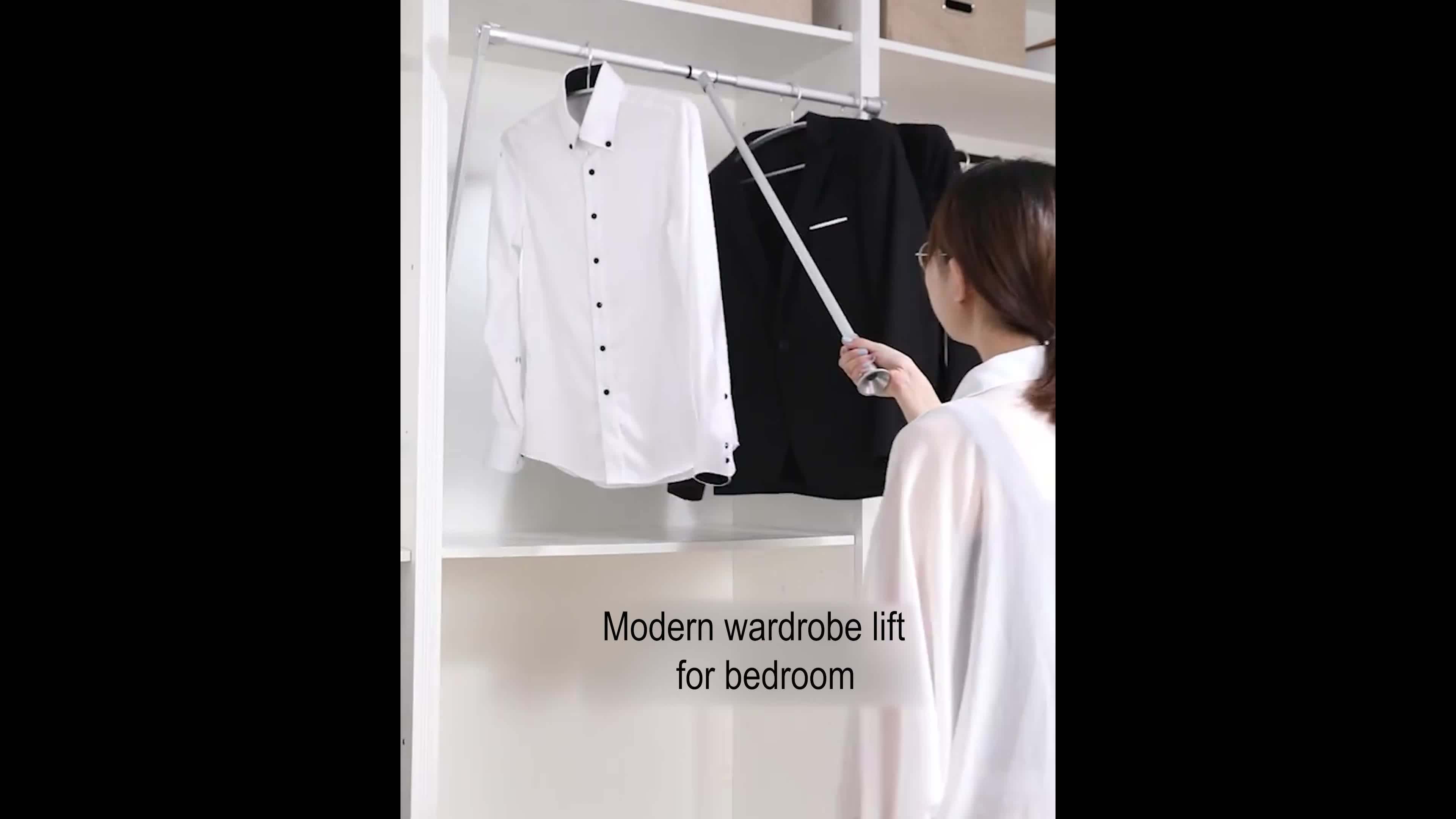 Bedroom Wardrobe Lift With Soft Closing Hanger Vt-10.001 - Buy Wardrobe ...