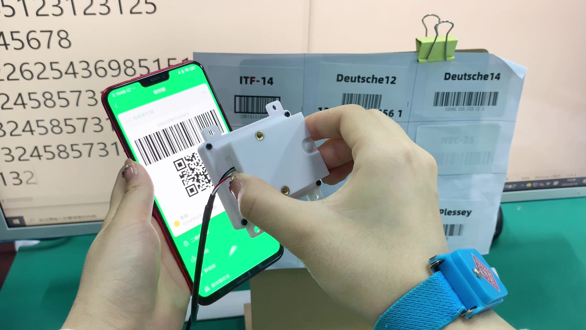 Xt205m5 Oem Supermarket Pos Qr Code Scanner Rs232 Barcode Scanner ...