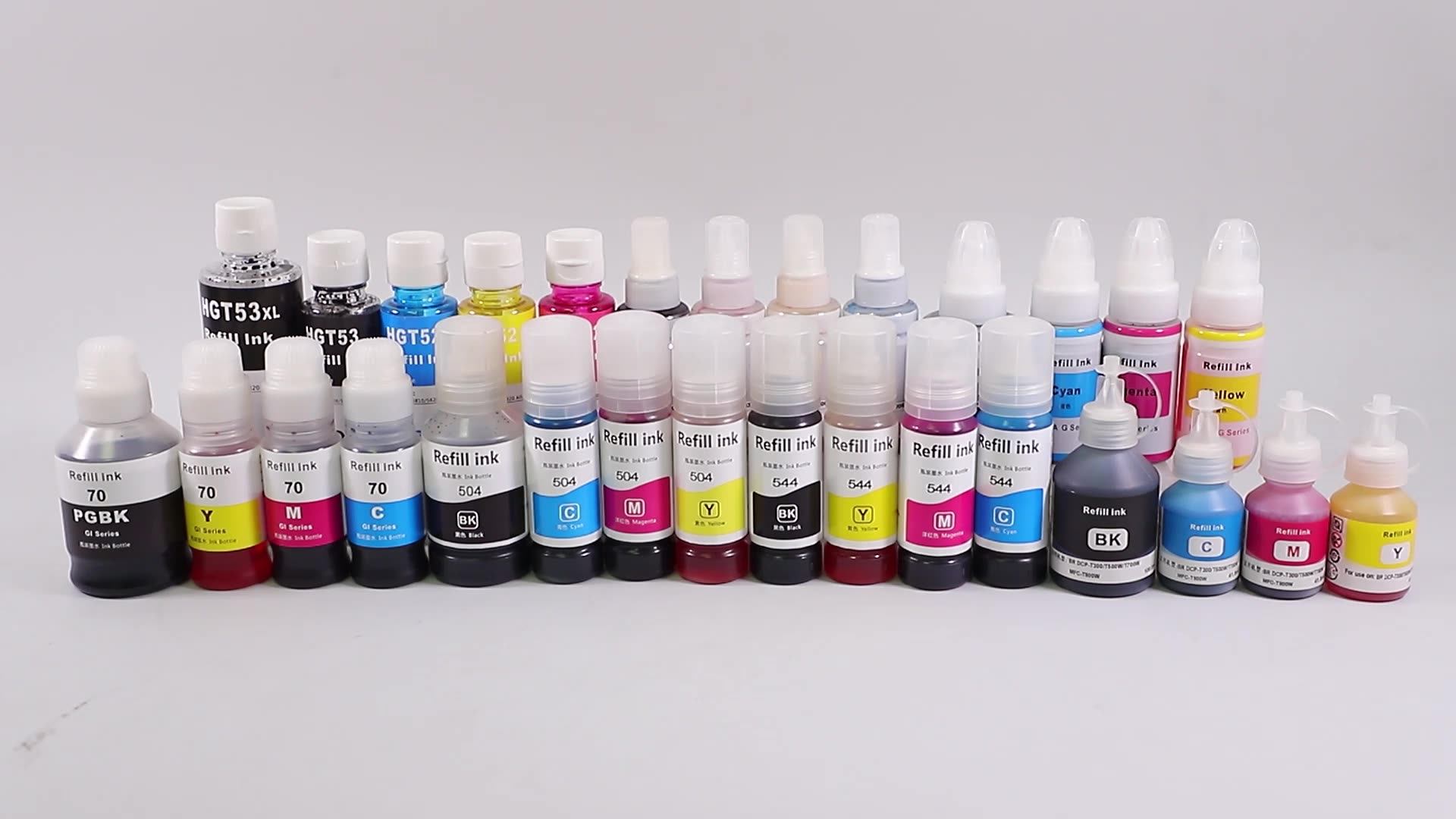 T664 Bottle Dye Refill Ink For Epson L3050 L3060 L3070 L1455 Inkjet ...