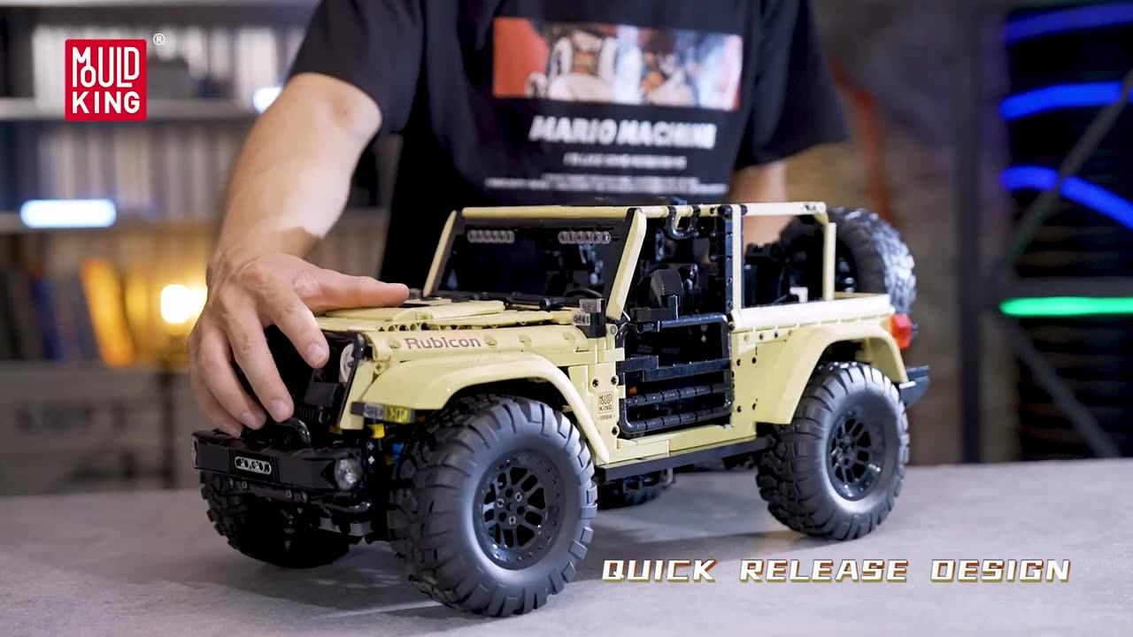 Mould King 13184 Technical Car Bricks 1:6 Large Scale Fully Rc Wrangler ...