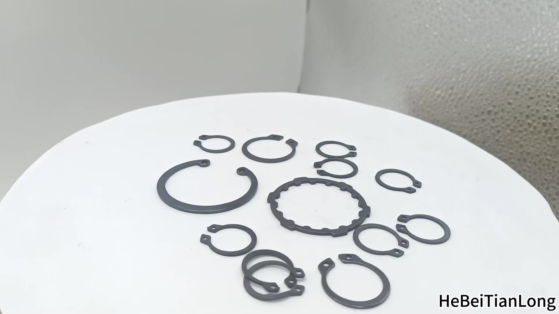 Din472 E-clip Black Spring Steel Snap Rings Retaining Ring Circlips/c ...