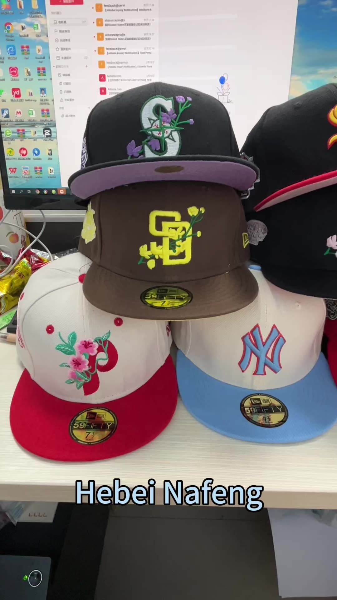 Wholesale Snap Back Caps Blank Plain Fitted Hats 3d Embroidery Design ...