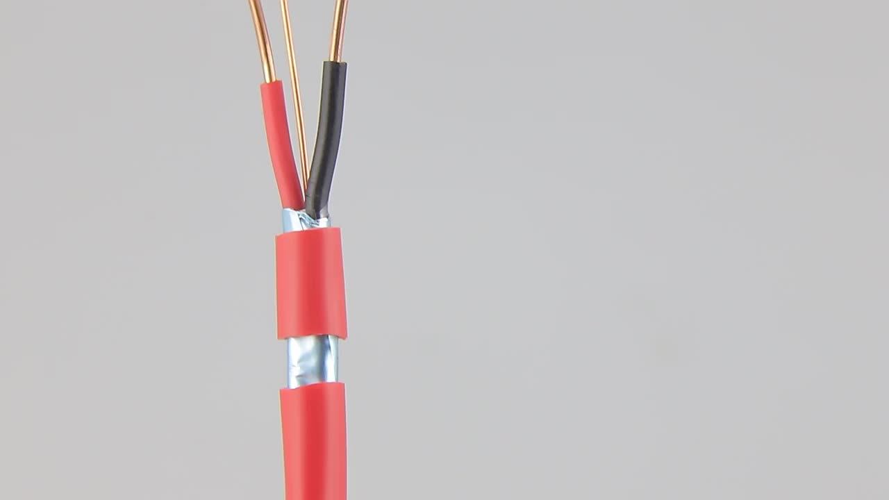 2 Cores 4 Cores Fire Alarm Cable 1.5mm 2.5mm Bare Copper/cca Conductor ...