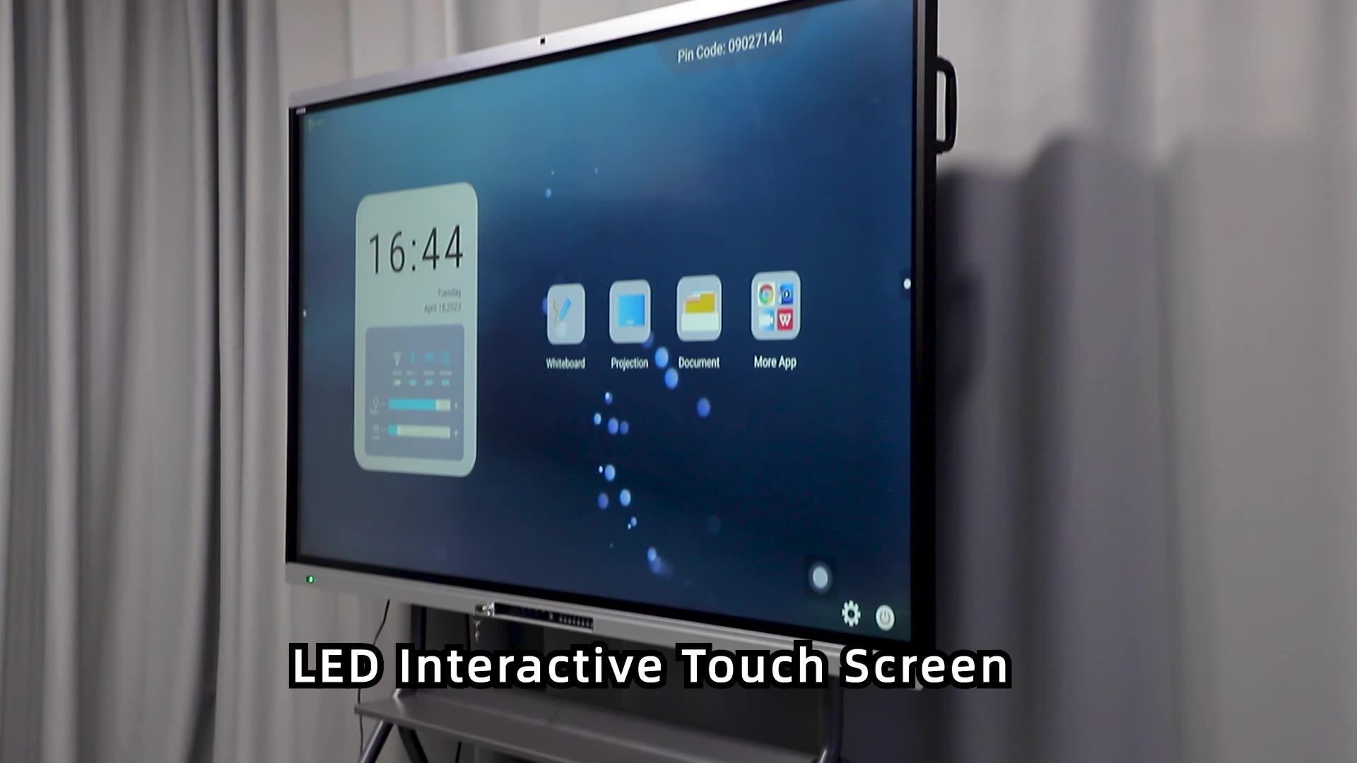 75 Inch Led Interactive Flat Panel Ops Class Dual Os Touch Screen ...