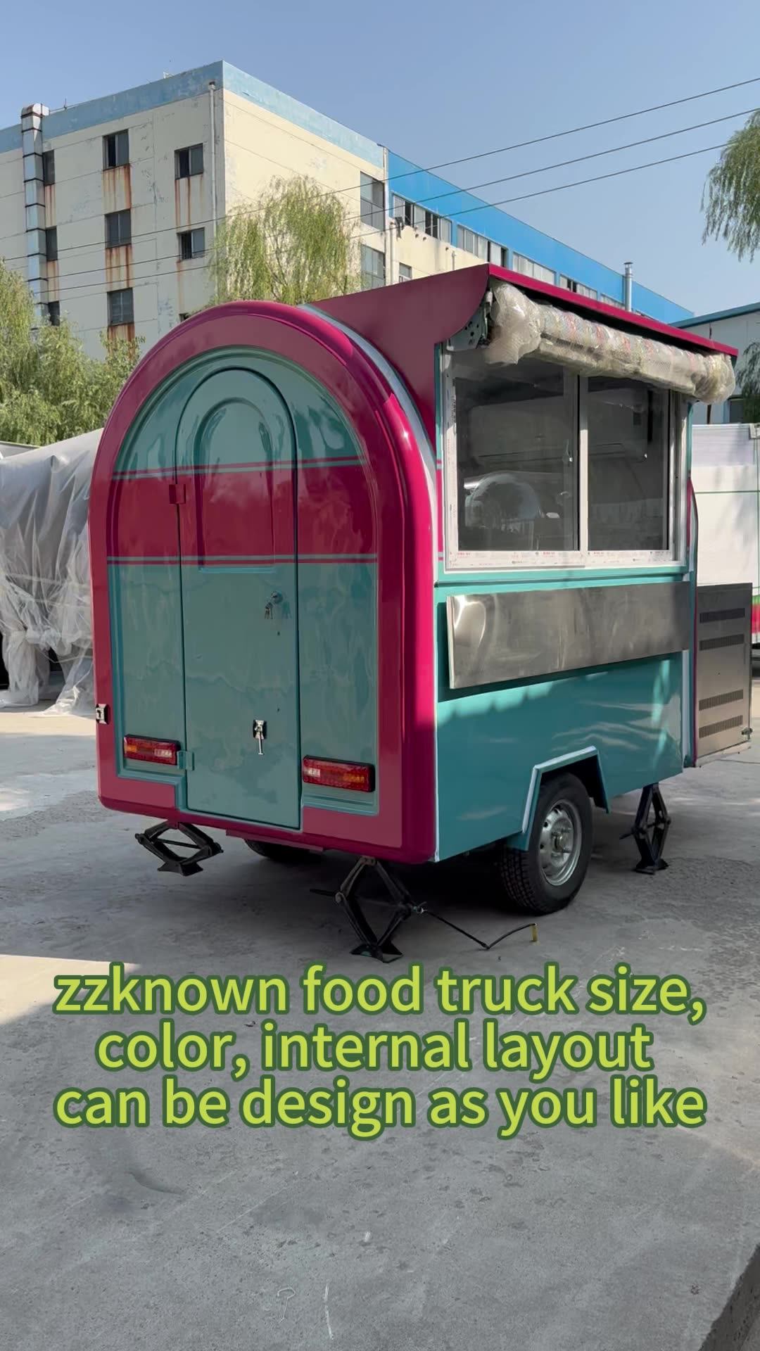 Multifunction Mobile Fast Food Truck Sandwiches Coffee Cart Ice Cream ...