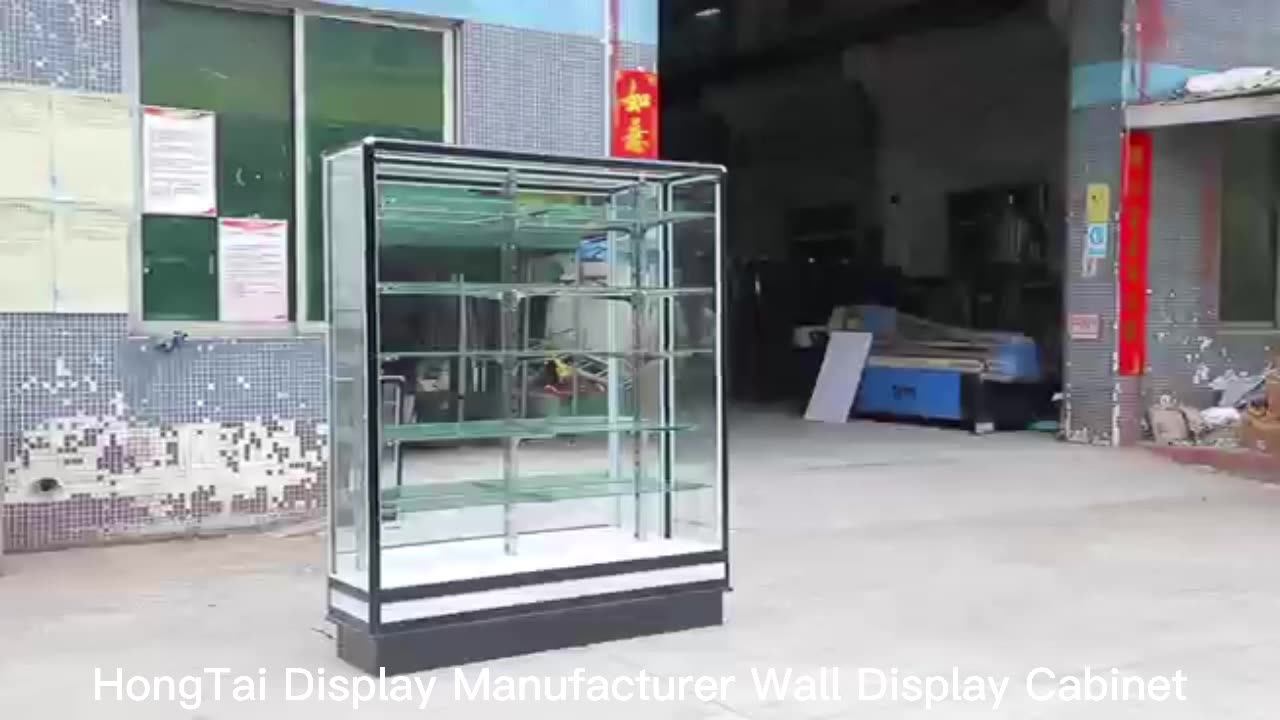 6 Ft Sliding Door Glass Mirror Display Showcase Extra Vision Adjustable ...