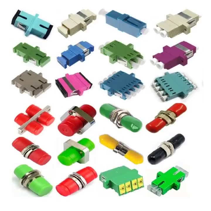 Sc/lc/fc/st Optic Fiber Adapter Sm Mm Simplex Duplex Quad Fiber Adapter ...