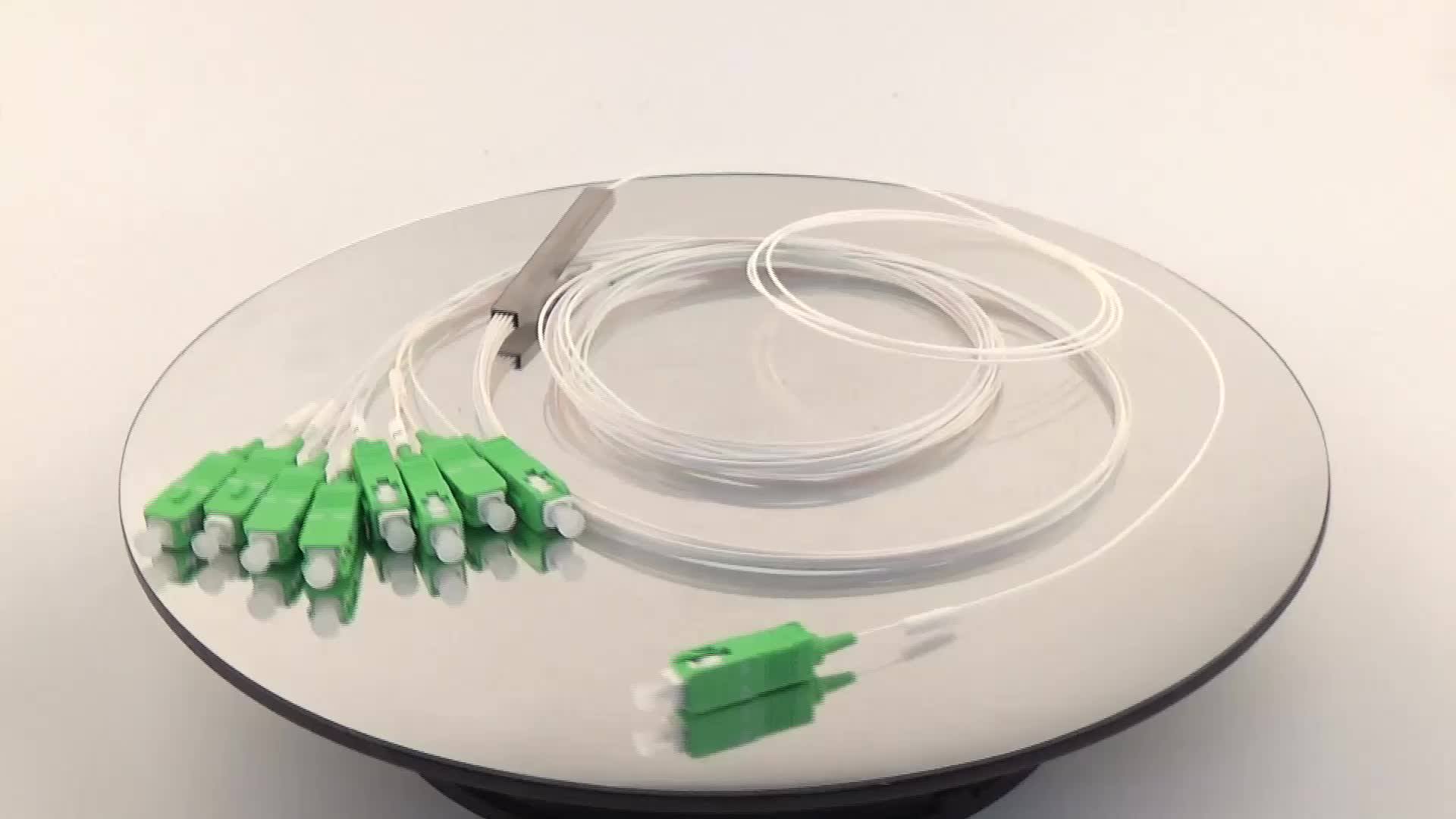 1 X Bare Sc/apc Steel Tube Type 1x4 Single Mode Optic Plc Splitter 1:4 ...