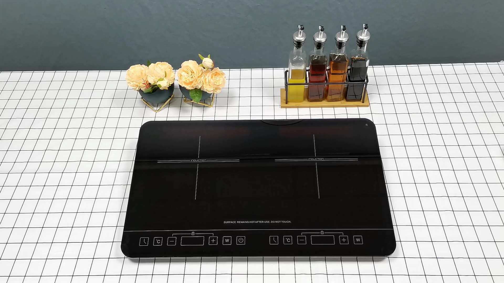 Online Trade Show Hot Sales Slim Design Freestanding 2 Burner Electric ...
