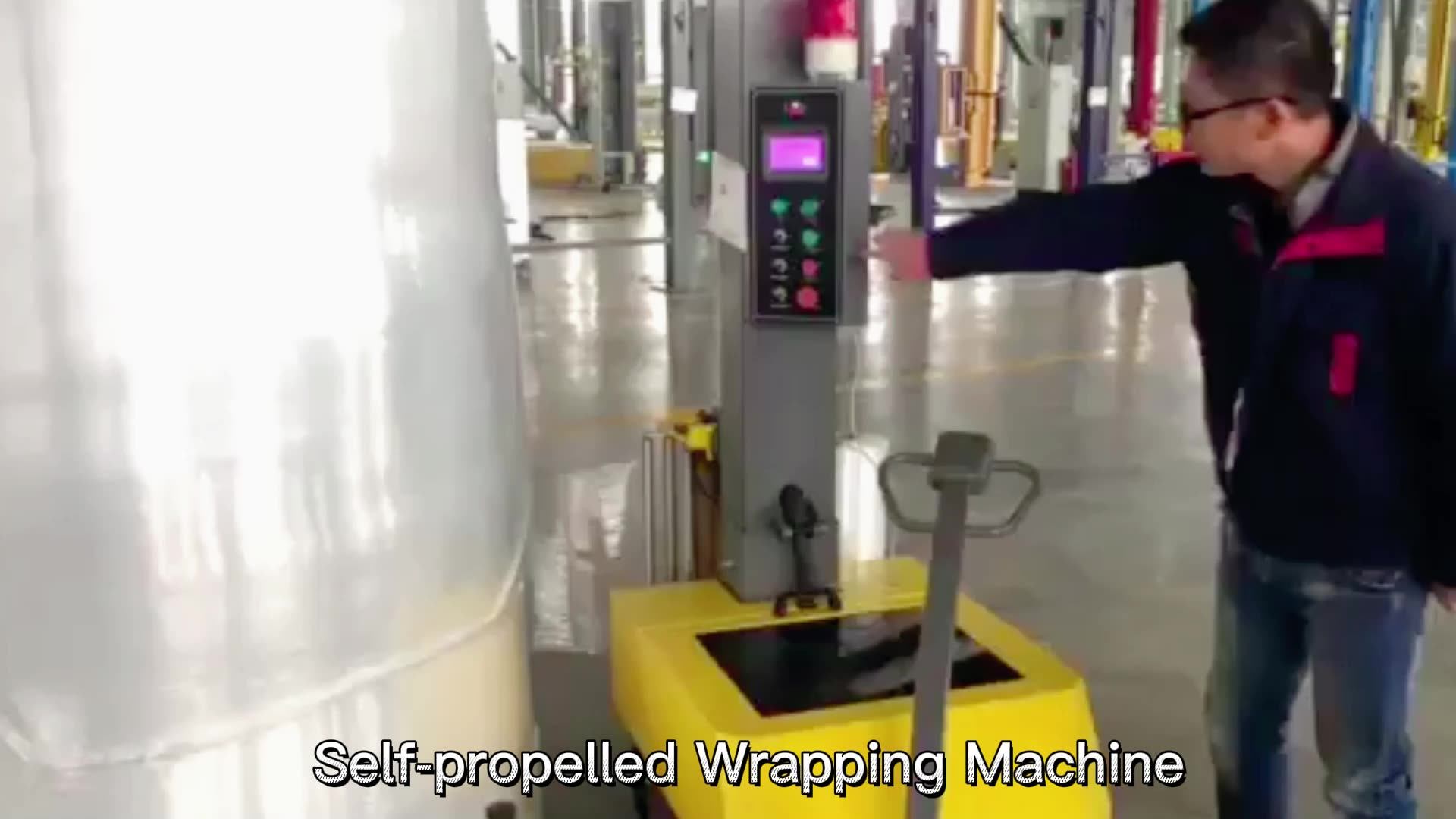 Self-propelled Pallet Wrapping Machine Robot Mobile Stretch Film Pallet ...