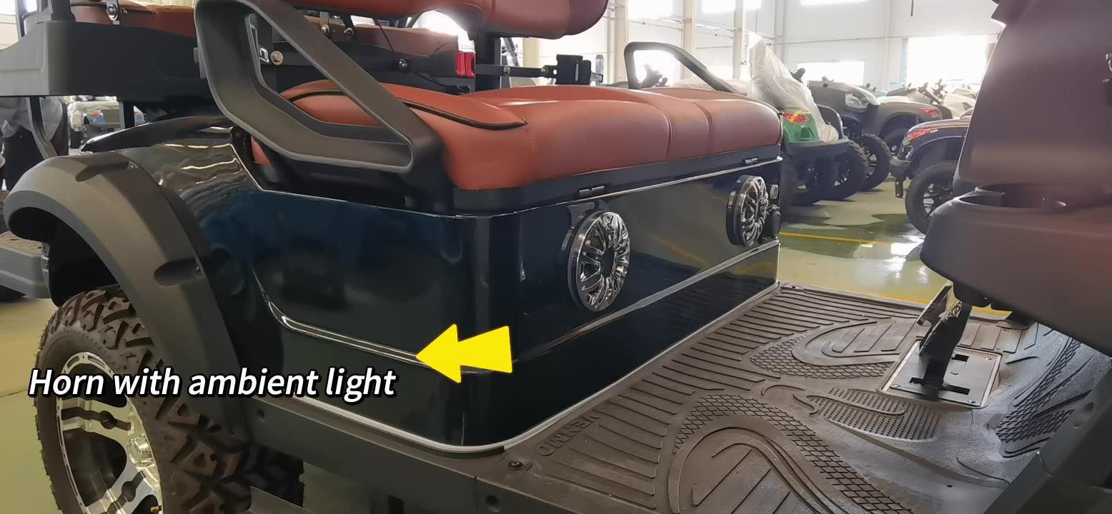 Off Road 4-seater Electric Golf Cart With Bump Custom Body Color Seat ...