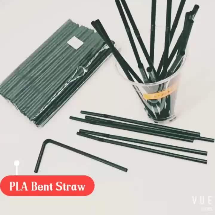 Custom Corn Starch 100% Biodegradable Drinking Straw Pla Straws - Buy ...