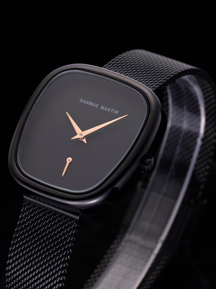 Hannah Martin Elegant Women Quartz Watch Ladies Tonneau Bracelet Watches Waterproof Stainless ...