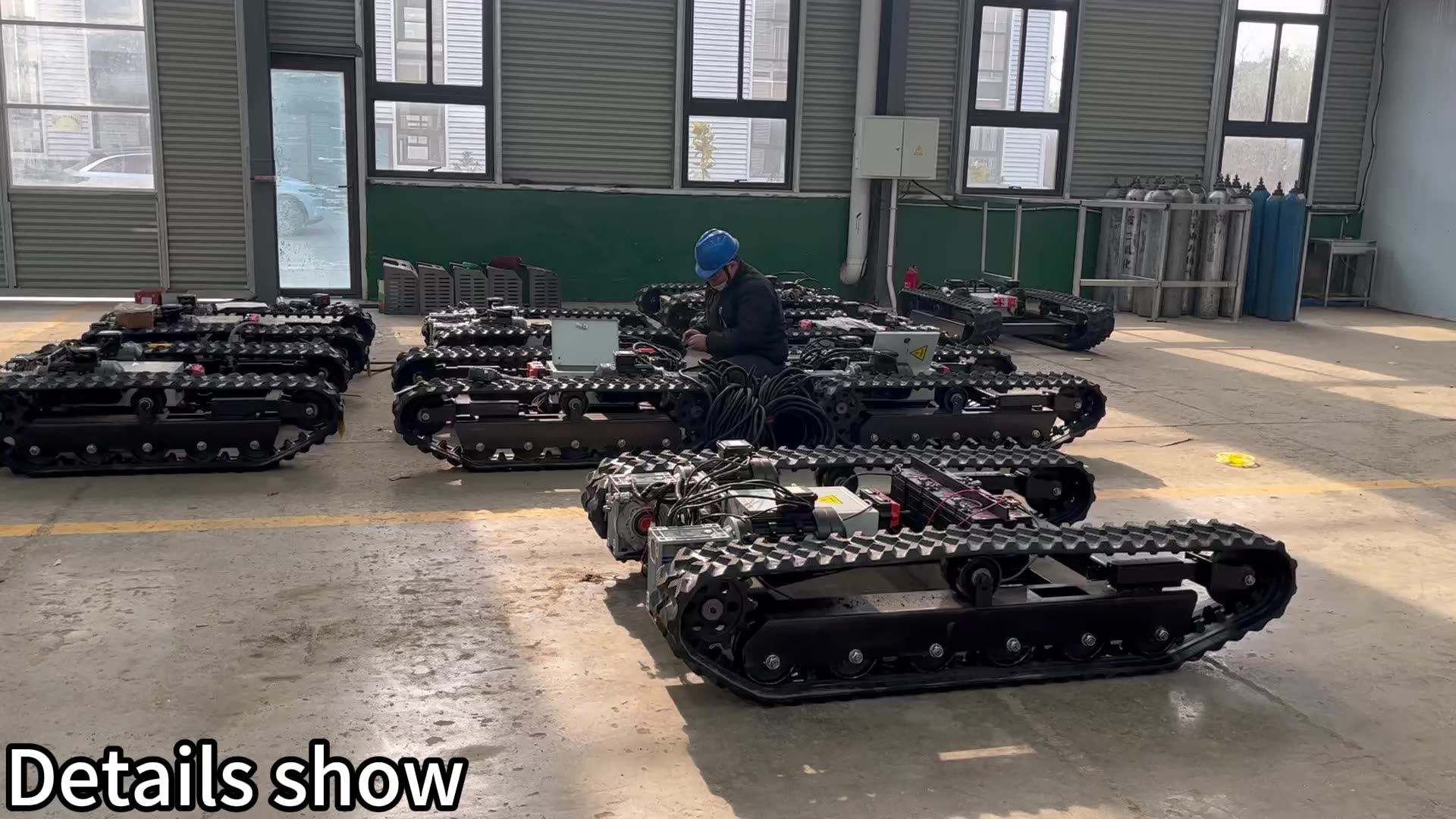 Tracked Vehicle Chassis Smart Remote Control Steel Rubber Track Chassis Crawler Tracked Vehicle ...