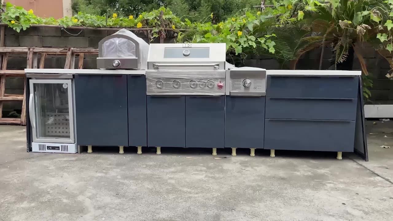 2021 Dorene Luxury Modern Modular Prefab Built In Portable Bbq Outdoor ...