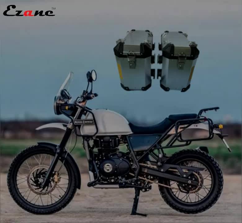 Aluminum Motorcycle Rear Box Aluminum Tail Side Panniers For Royal ...