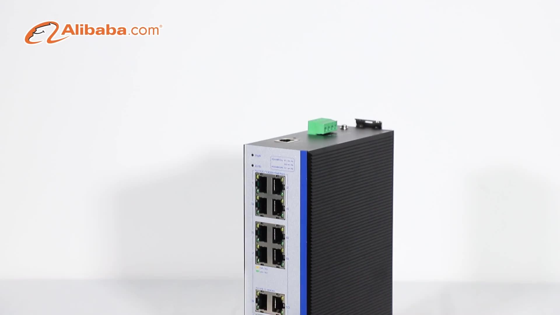 Hrui 14 Ports Poe Switch Bt90w Gigabit 2.5g Sfp L2 Managed Din Rail ...