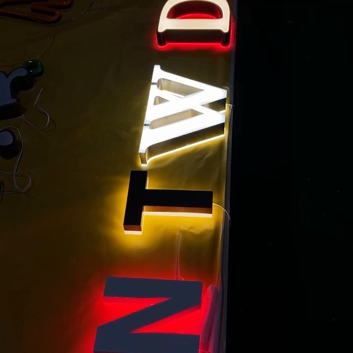 3d Embossing Outdoor Signboard Logo Signage Stainless Steel Acrylic ...