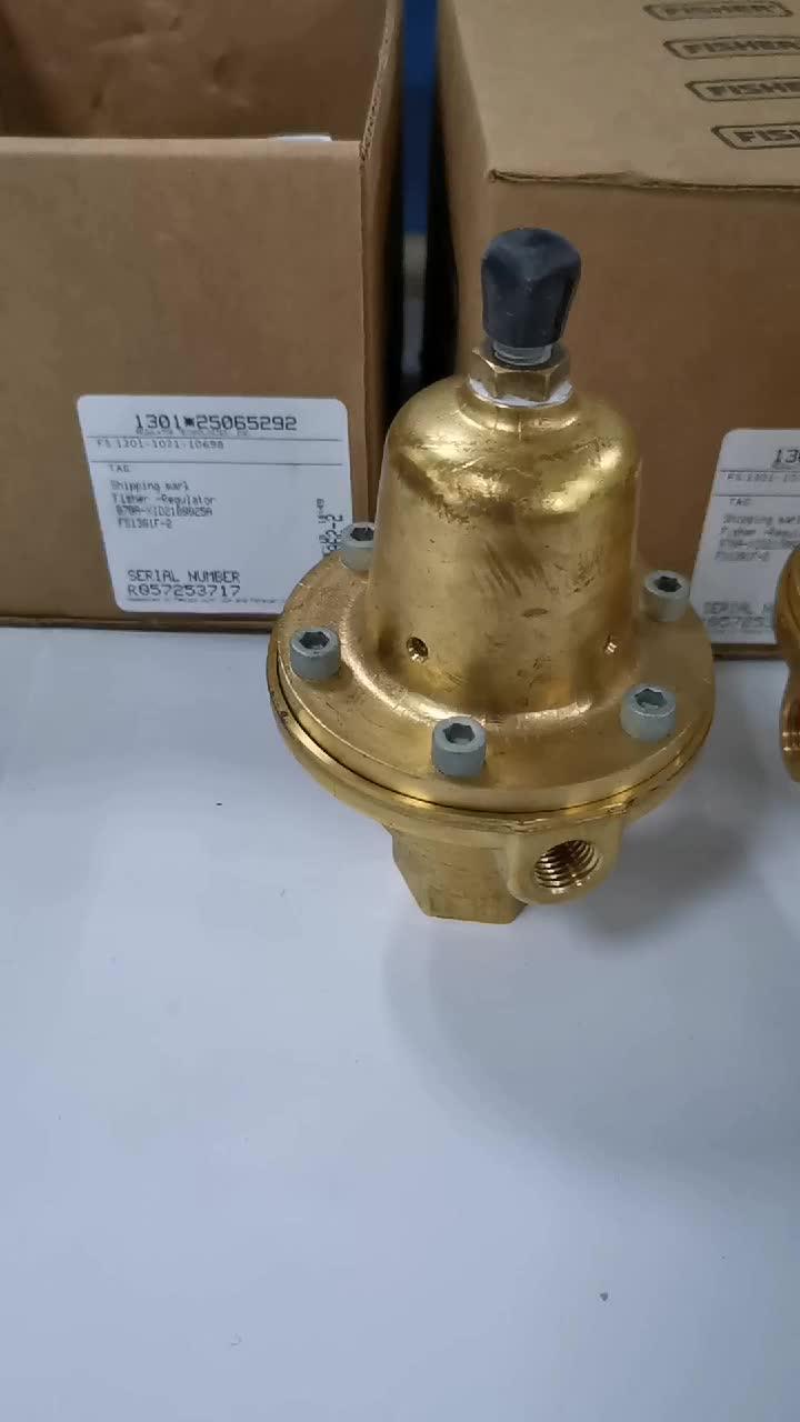 Fisher 1301f High Pressure Regulator 1301f-2 Nitrogen Gas Brass ...