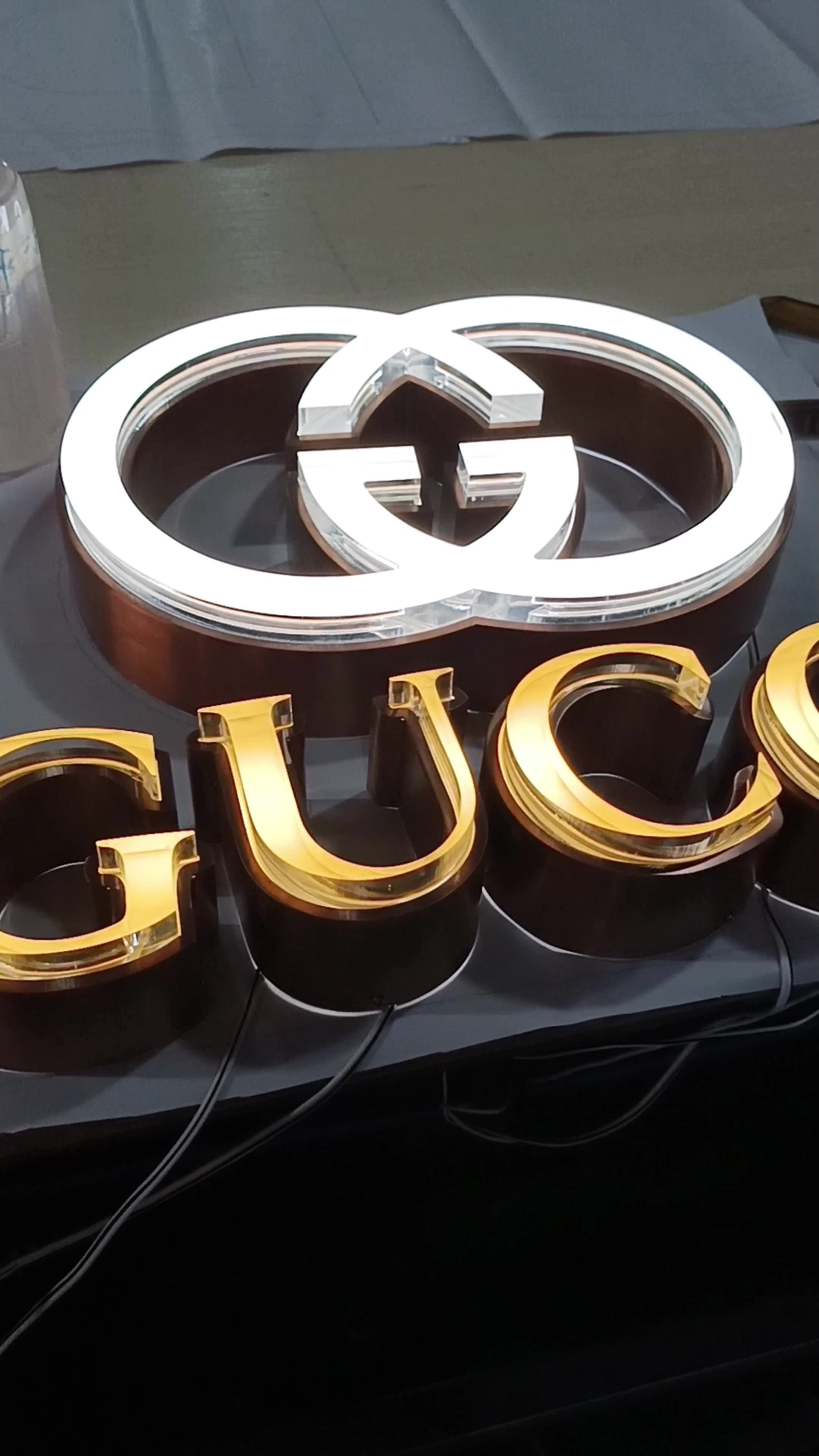 Acrylic Backlit Alphabet Lettering Signs Outdoor Led Decor Advertising ...