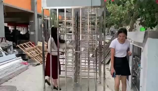 Full Height Turnstile Automatic Security Turnstile Biometric Turnstile ...