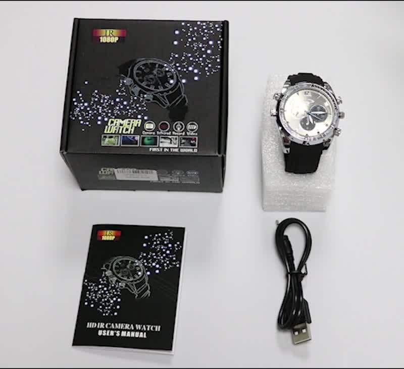 Qzt Wrist Watch Hidden Camera 1080p Full Hd Ir Security Wrist Spy Watch ...