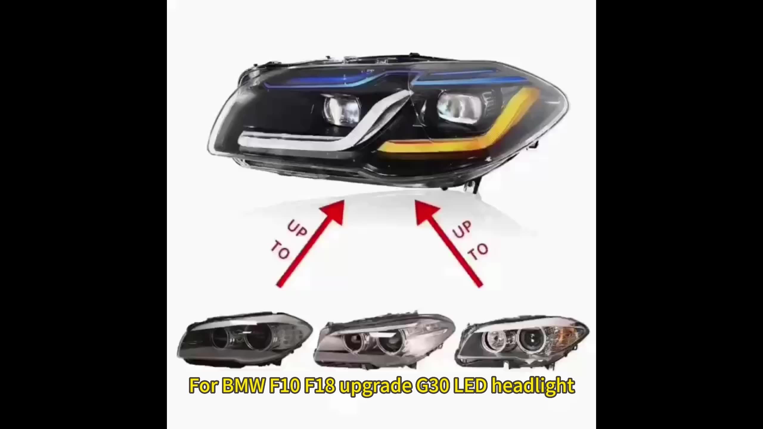 Car Front Lamp For Bmw 5series F10 F11 F18 2011-2017 Full Led Headlight ...