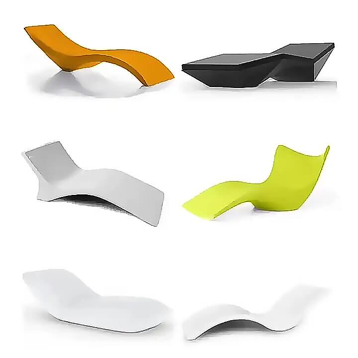 Luxury In Pool 30cm Depth Lounge Chair Outdoor Fiberglass Swimming Pool ...