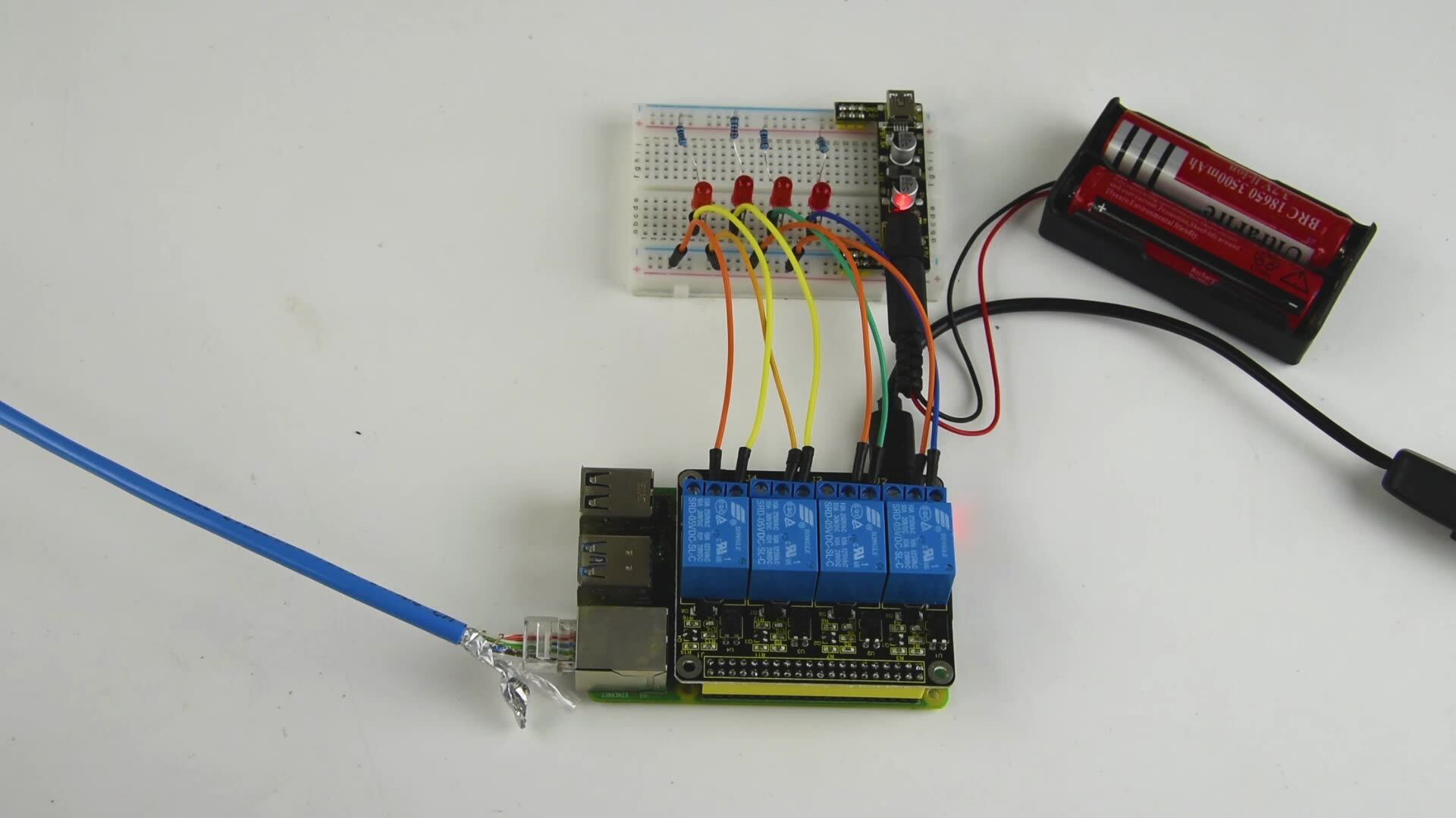 Keyestudio 5v Rpi 4 Channel Relay Module Board Shield For Raspberry Pi 4 - Buy 4 Channel Relay,4 ...