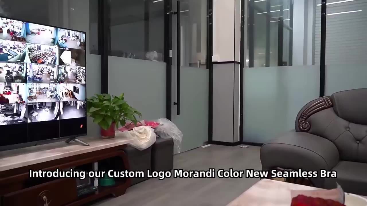 Custom Logo Morandi Color New Seamless Bra Women's Thin 3d Jelly Strip ...