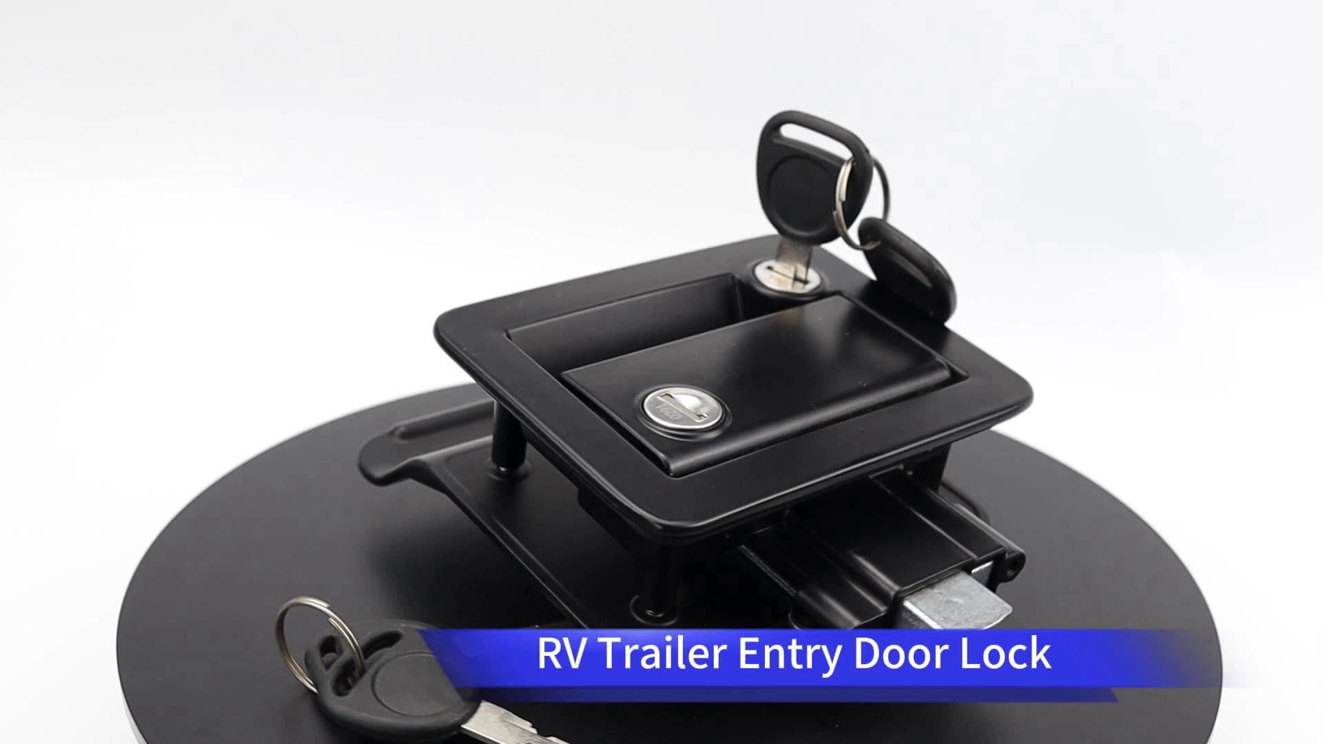 Link- Black Handle Latch Motorhome Camper Outdoor Lock Travel Trailer ...