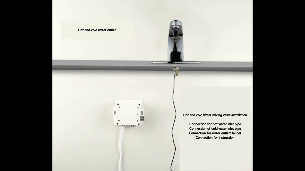 New Automatic Sink Sensor Tap Smart Washroom Basin Mixer Faucet - Buy ...