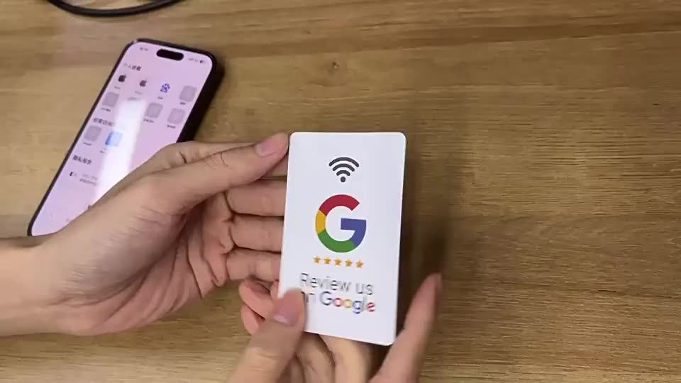 Factory Review Cards Google Review Pvc Nfc Tap Social Rfid Business ...