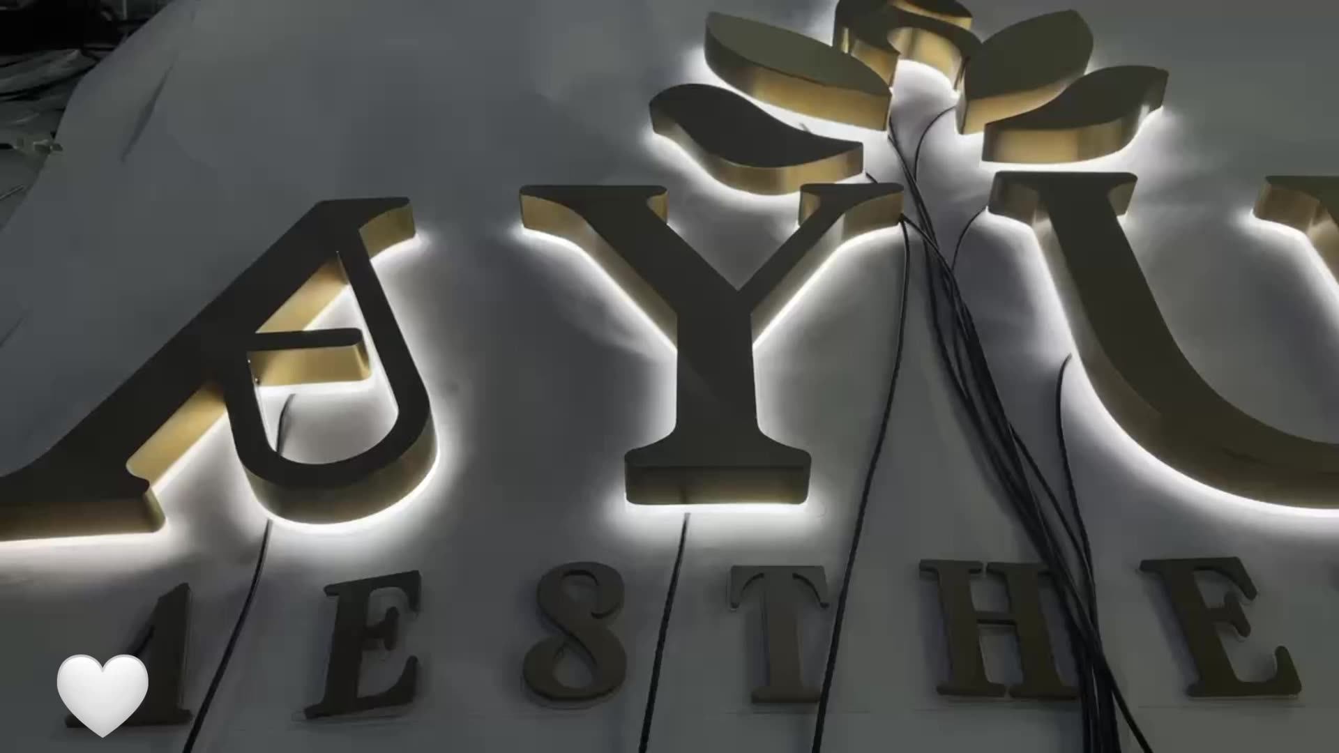 Backlit Logos Open Closed Sign Advertising Led Name Letter Light Custom ...