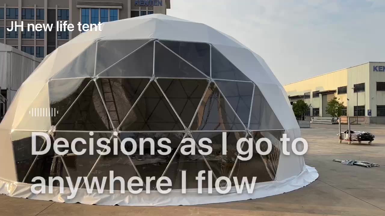 Glamping Igloo Casa Gedesic Domes 7m Dome Barracas Com Painel Solar ...