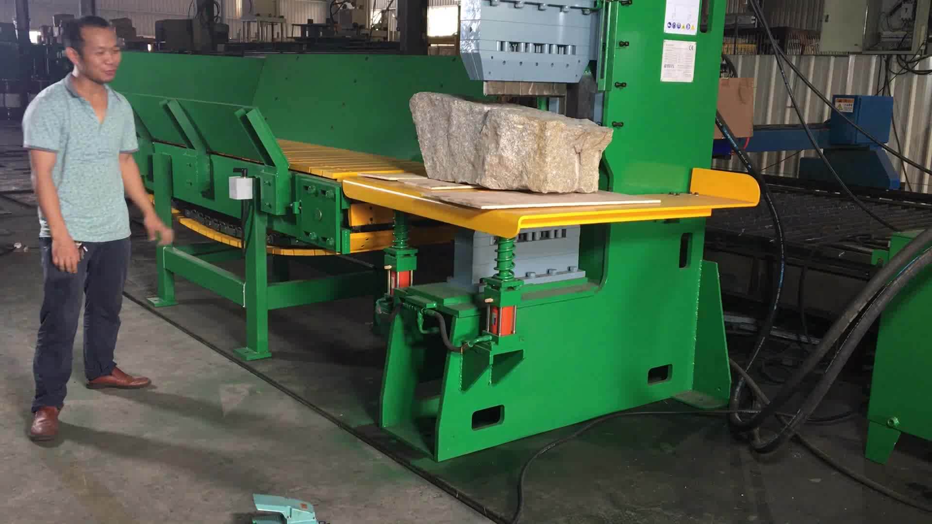 Open-frame Hydraulic Natural Stone Splitting Machines - Paver And ...