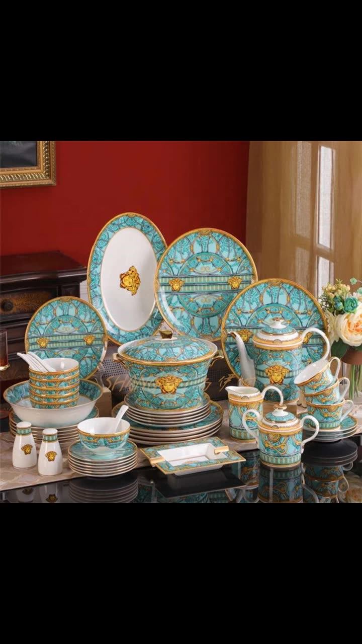 Palace Luxury Dining Room Gift Box Party Ceramic Cup Kit Ver Sace ...