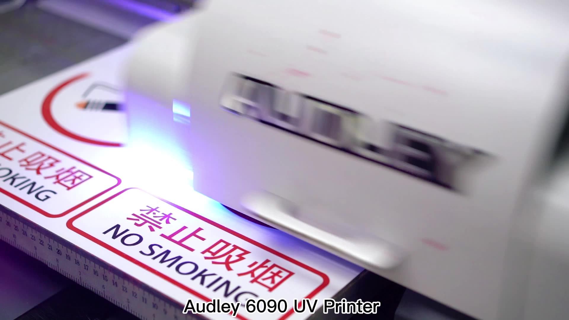 Audley 90*60cm Uv Flatbed Printer 6090 9060 With Three Head Xp600 ...