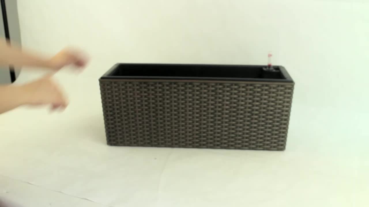 Rattan Style Design Elevated Plastic Outdoor Garden Vegetable Flower ...