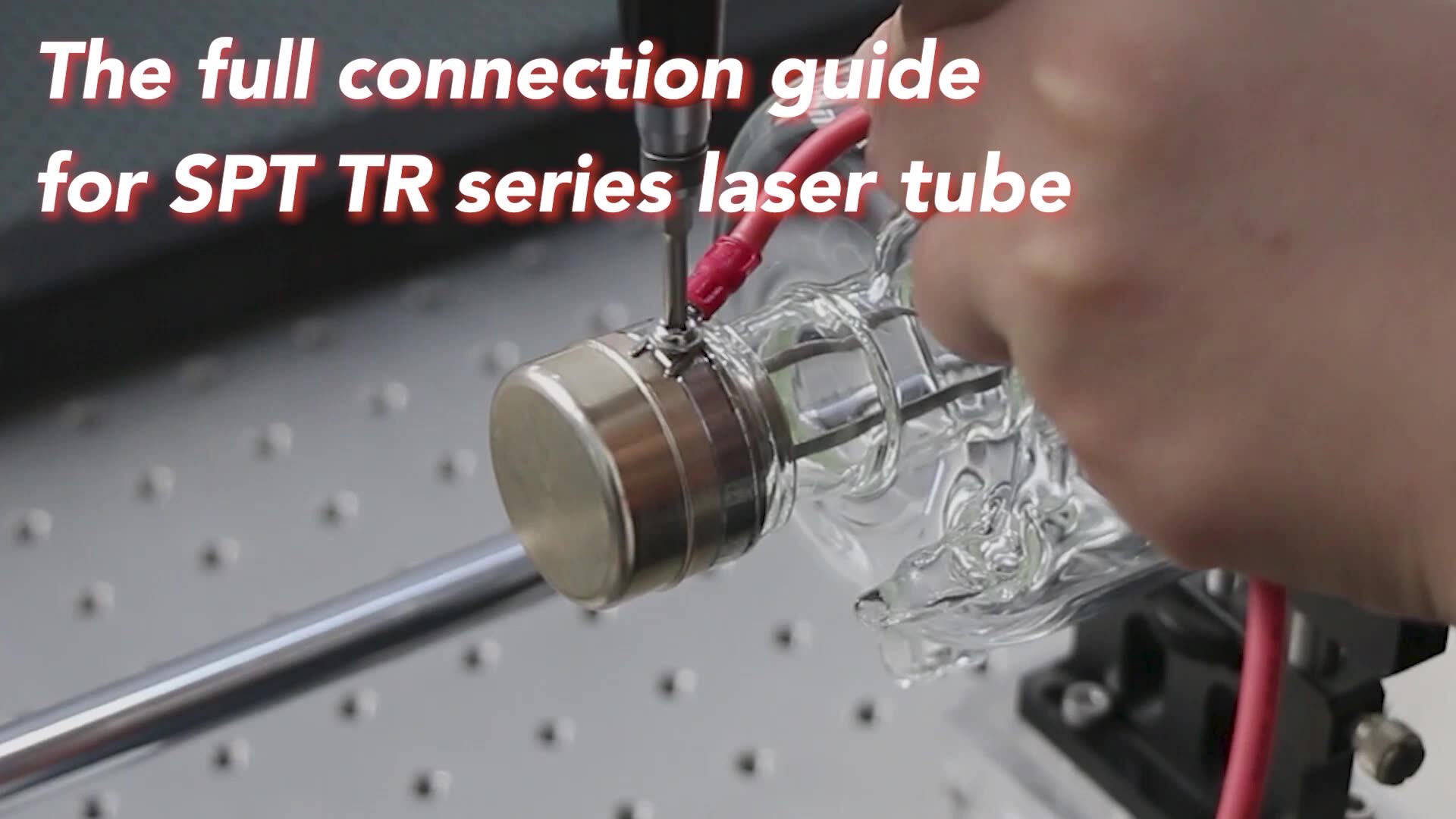 Spt 30w-150w Co2 Laser Tube With Red Pointer Glass Laser Tube For ...