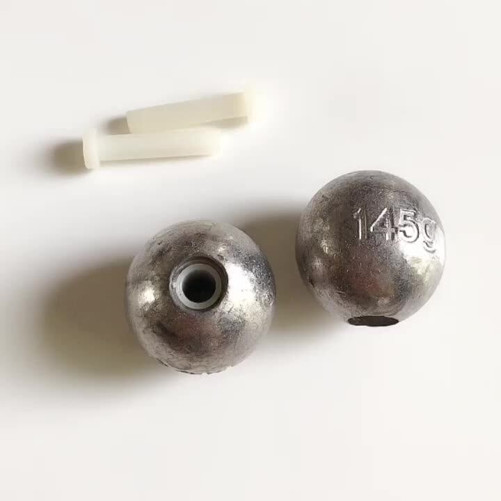 Die Casting Round Shaped Ball Nylon Insert Fishing Sinker Lead Weights ...