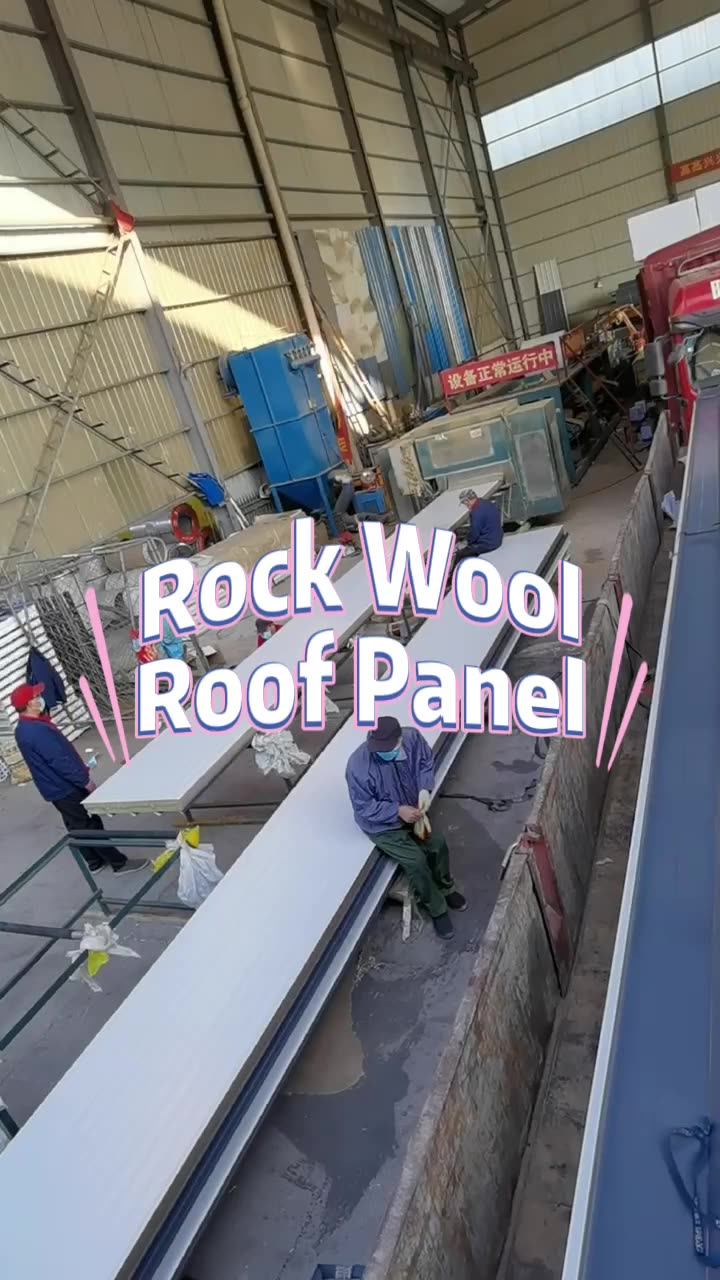 Perforated Acoustic Rock Wool Sandwich Panels Sandwich Panel Cold Room Rock Wool Insulation ...