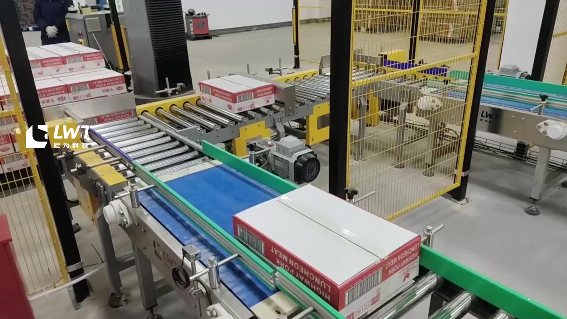 Automatic Column Type Palletizer Machine Carton Box Stacking ...