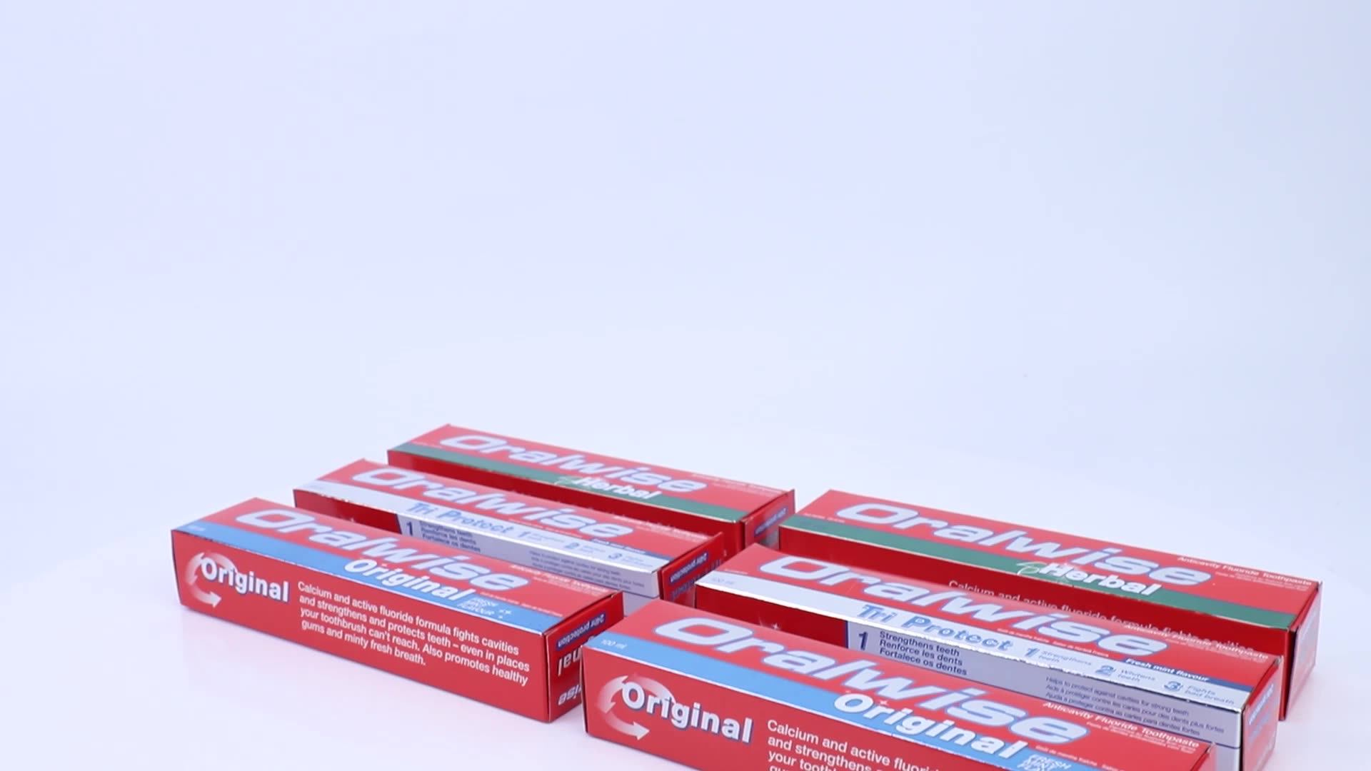 3 Color Toothpaste Factory Price 100g Oralwise Teeth Whitening ...