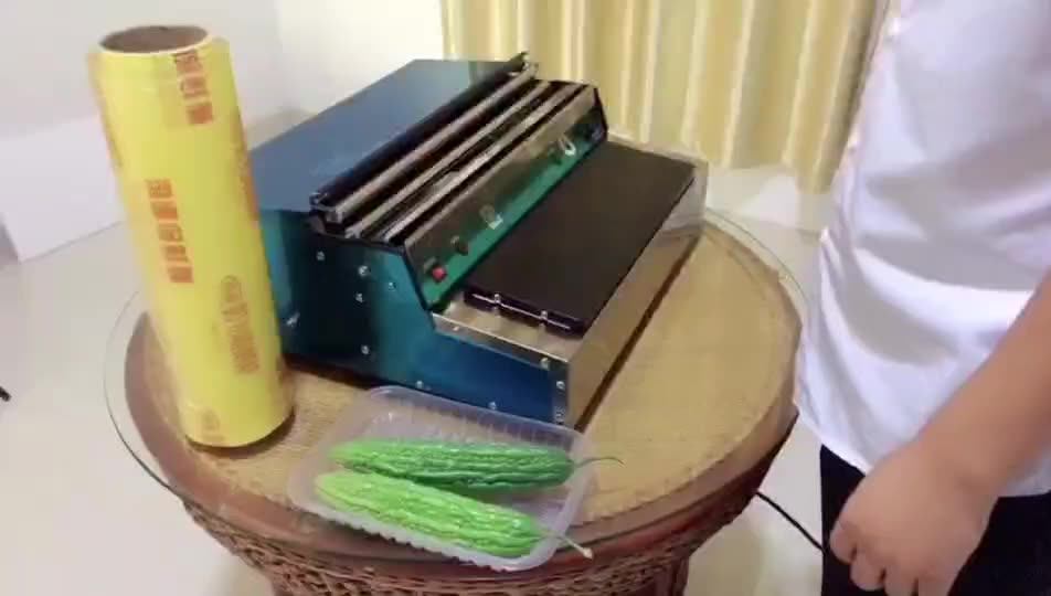 Industrial Plastic Wrap Machine For Fruit Vegetables Fresh Sealing Film ...