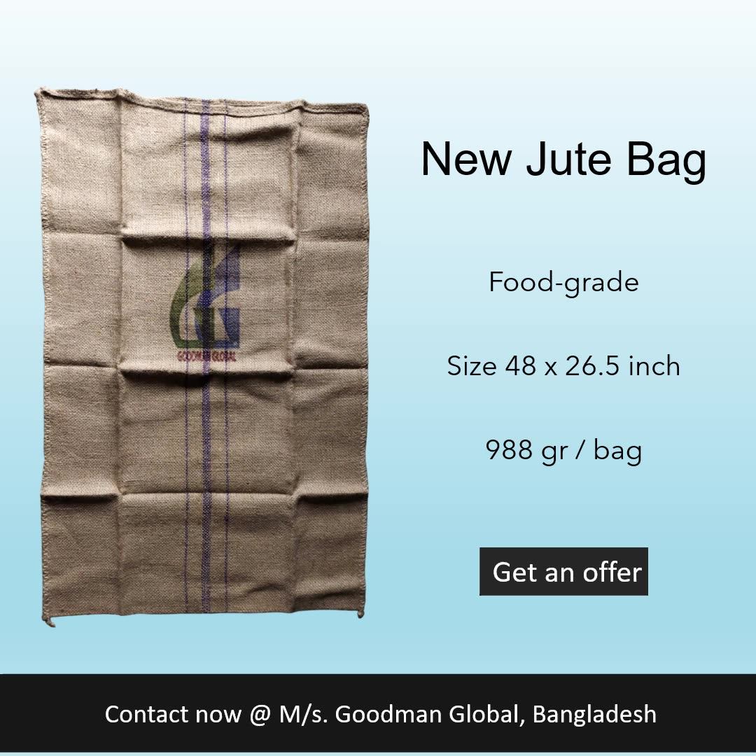 122x68 Cm 988g New Jute Sack For Cocoa Coffee Food-grade Burlap Bag ...